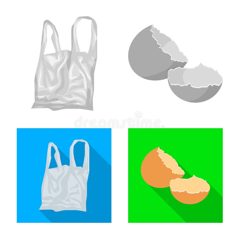 Isolated Object of Refuse and Junk Symbol. Collection of Refuse and ...