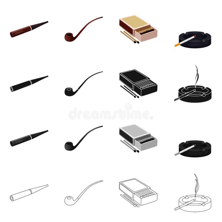 Isolated Object of Refuse and Stop Sign. Set of Refuse and Habit Stock ...