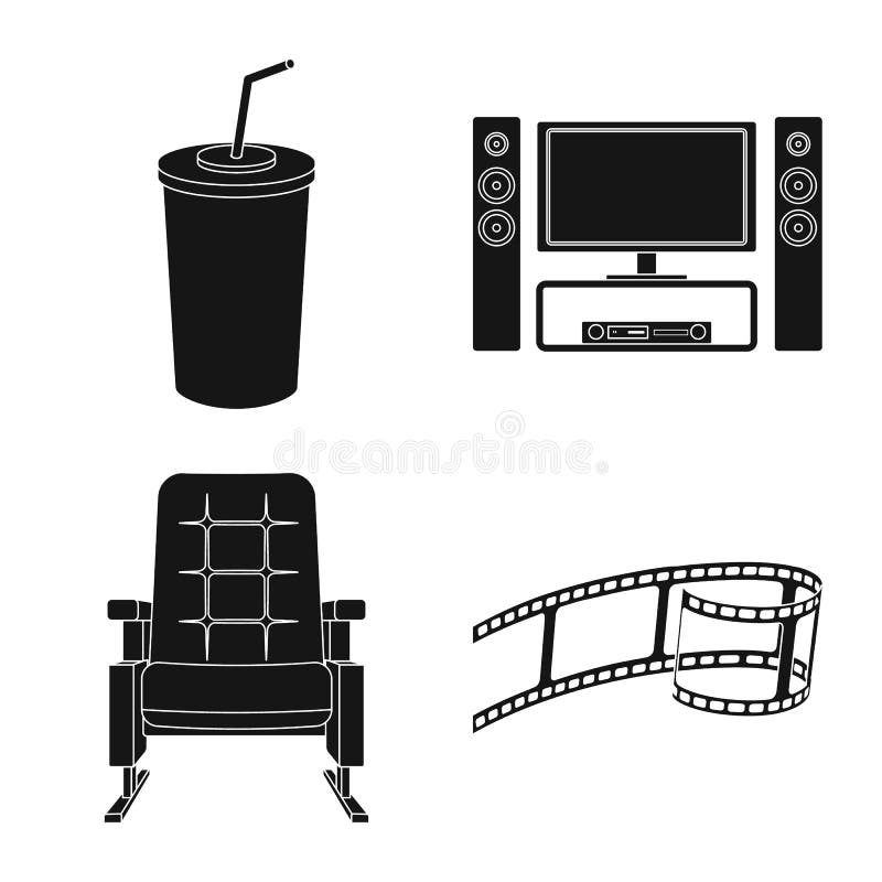 Isolated Object of Session and Viewing Icon. Collection of Session and ...