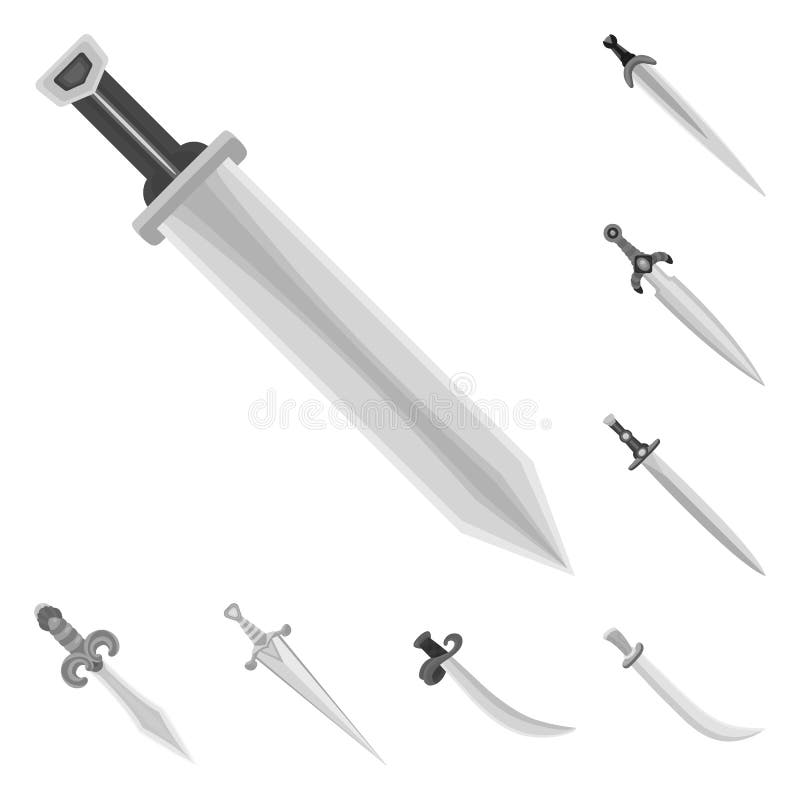 Isolated Object of Sharp and Blade Logo. Set of Sharp and Dagger Stock ...