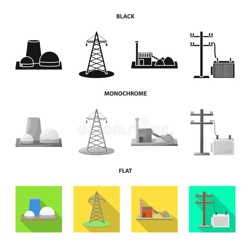 Isolated Object of Source and Environment Icon. Collection of Source ...