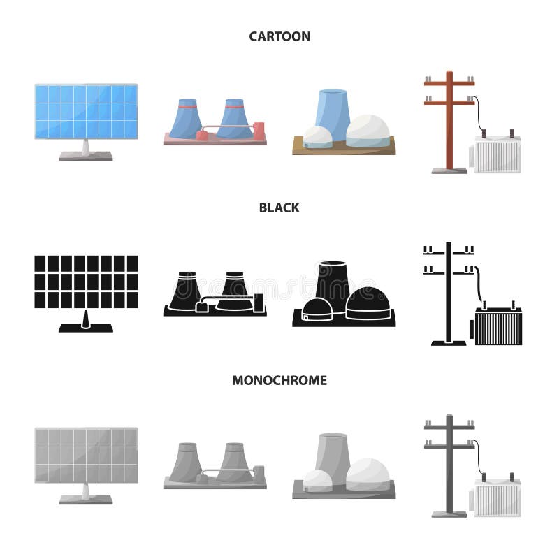 Isolated Object of Source and Environment Sign. Set of Source and Bio Vector Icon for Stock ...