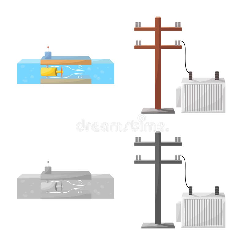 Vector Illustration of Source and Environment Icon. Set of Source and Bio Stock Symbol for Web ...