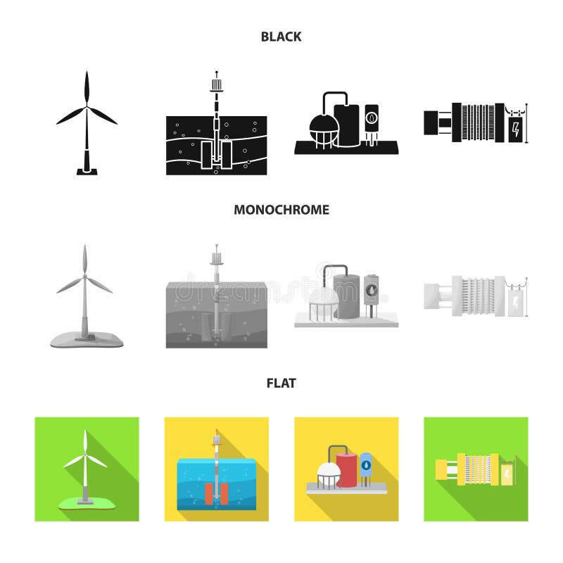 Isolated Object of Source and Environment Symbol. Set of Source and Bio ...