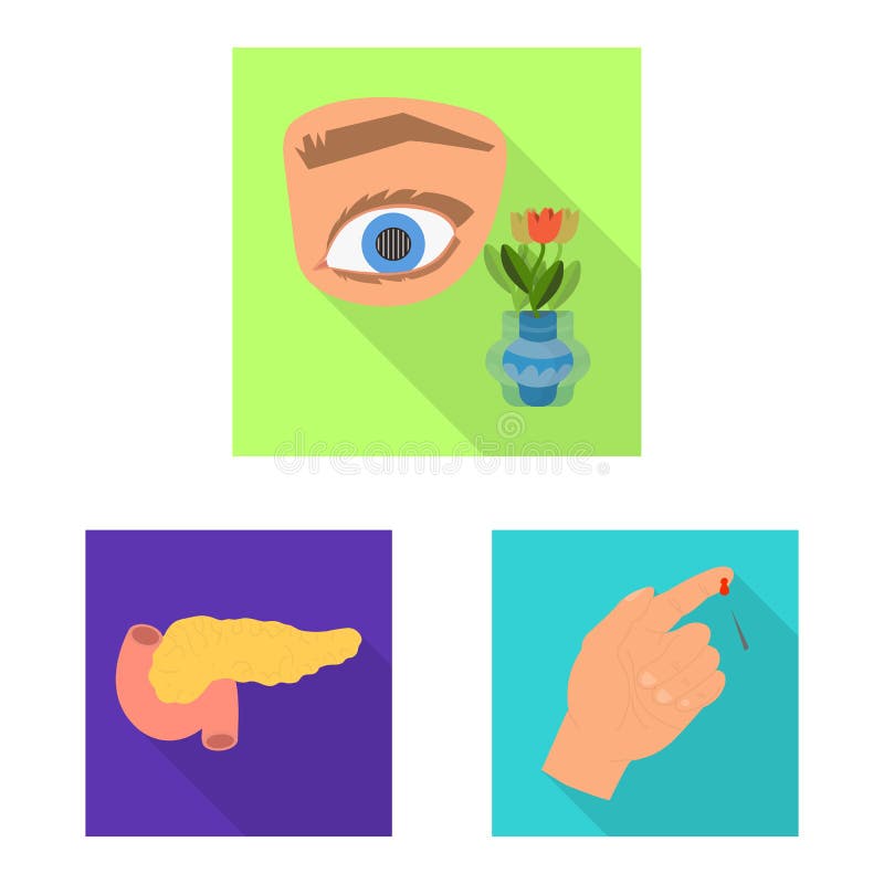Isolated Object of Symptom and Disease Icon. Collection of Symptom and ...