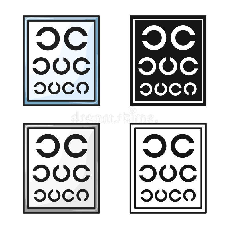 Isolated Object of Test and Optical Logo. Graphic of Test and Eyesight ...