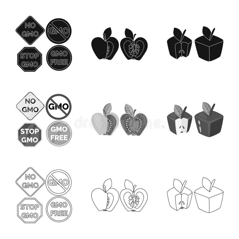 Vector Illustration of Test and Synthetic Symbol. Collection of Test ...