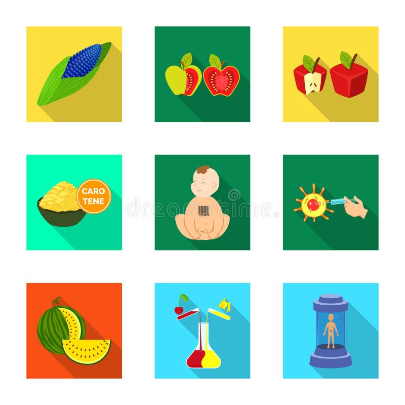 Isolated Object of Test and Synthetic Symbol. Collection of Test and ...