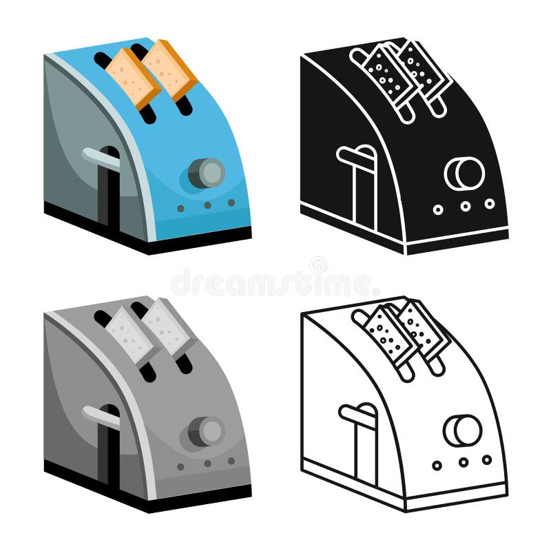 Isolated Object of Toaster and Toast Logo. Web Element of Toaster and ...