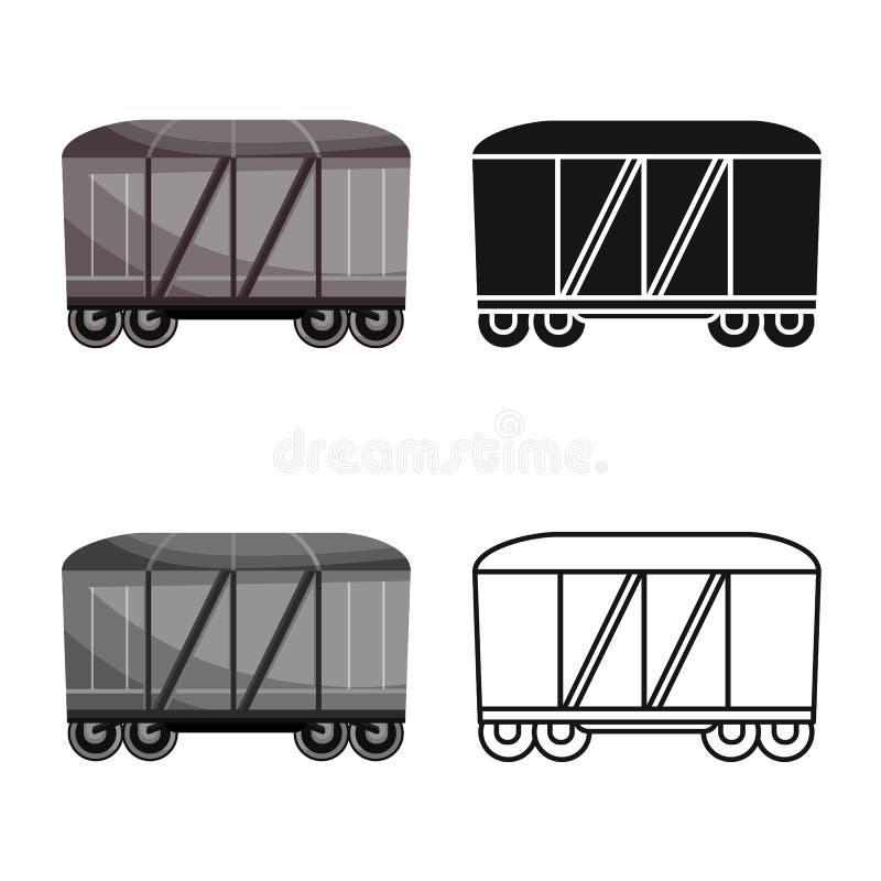 Boxcar Isolated Stock Illustrations – 463 Boxcar Isolated Stock ...