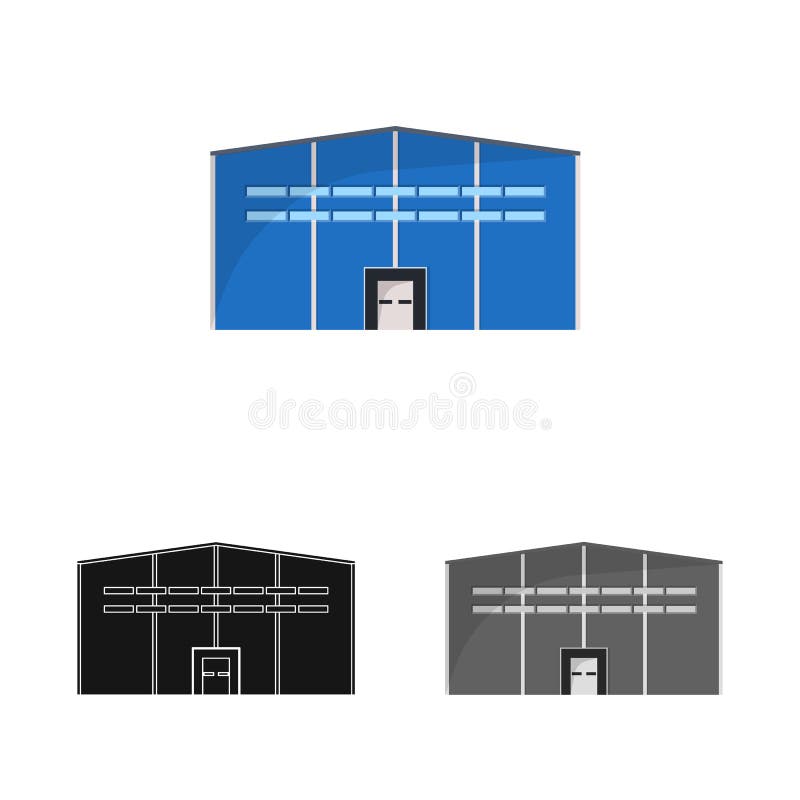 Isolated Object of Warehouse and Distribution Logo. Set of Warehouse ...