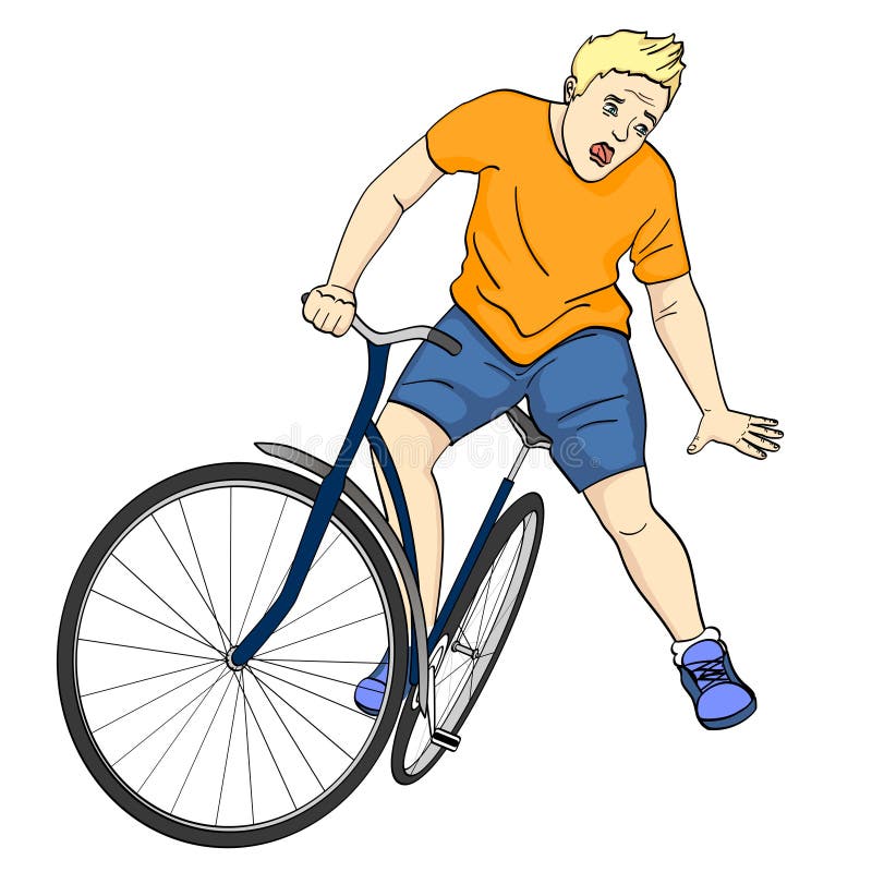 Falling Off Bike Stock Illustrations – 33 Falling Off Bike Stock ...