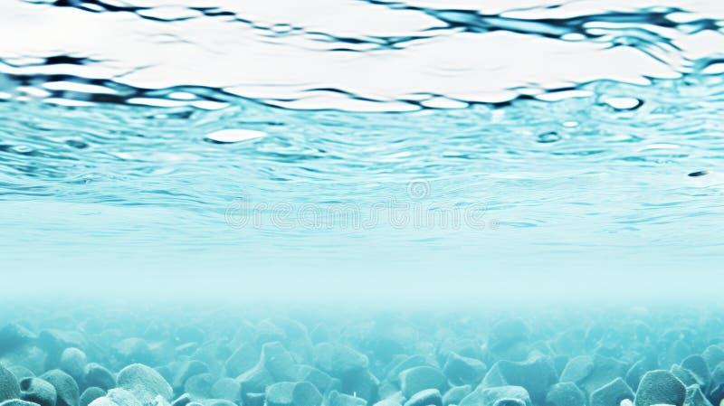 Isolated Ocean Water Surface with Clean Cut Edges for Versatile Use in ...