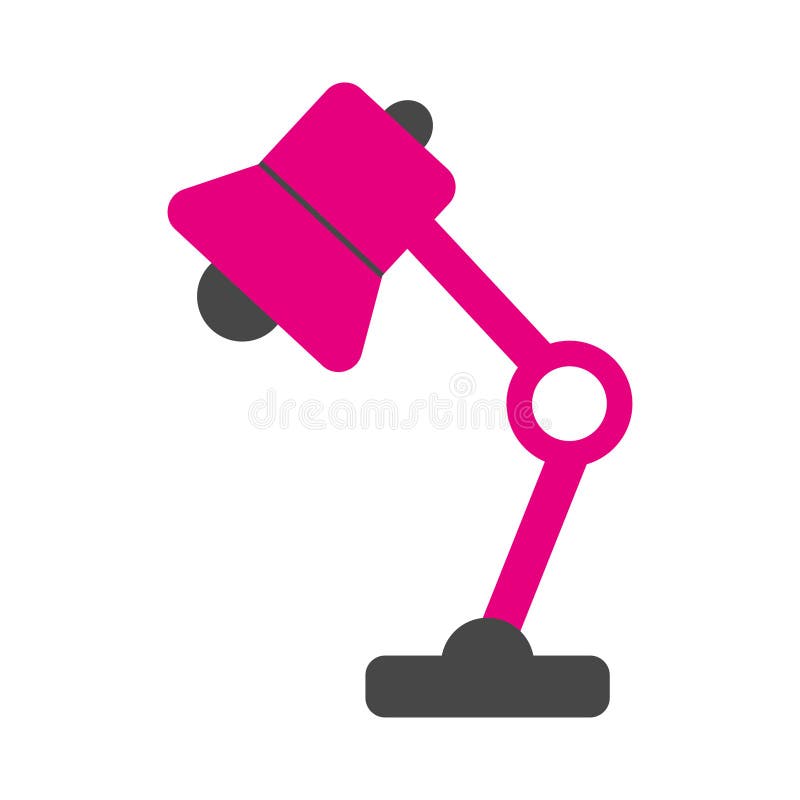 Isolated Office Desktop Lamp Icon Vector Stock Vector - Illustration of ...