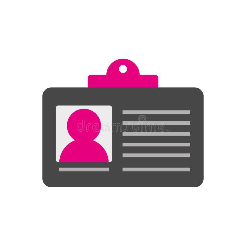 Isolated Office Profile Id Carnet Icon Vector Stock Vector ...