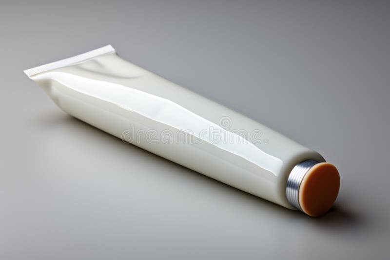 Isolated Ointment Tube, Ready for Text Customization, Viewed from the ...