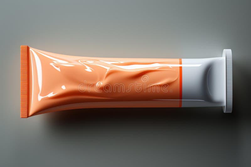 Isolated Ointment Tube, Top Down View, with Ample Space for Text Stock ...