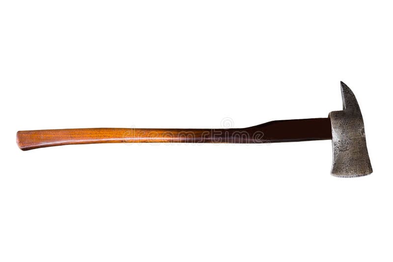 Isolated of Old Axe on White Background Stock Image - Image of ...