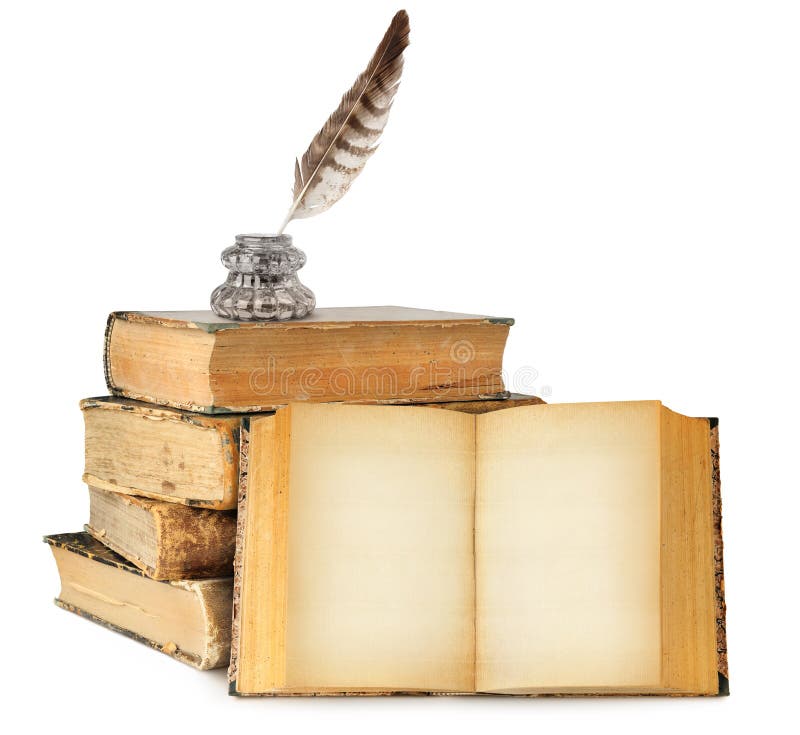Isolated old books stock photo. Image of literary, mottled - 15912176