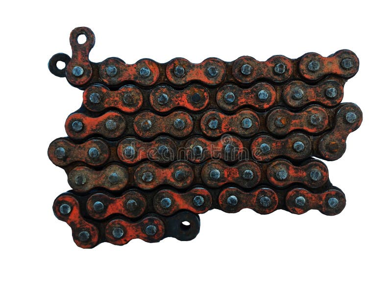 Isolated old chain stock photo. Image of aged, industry - 86450806