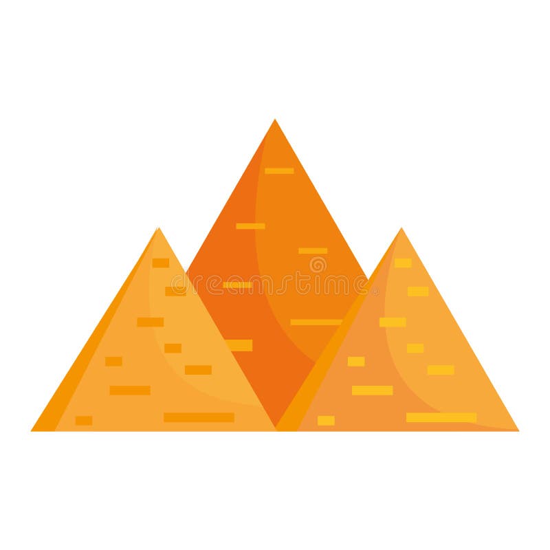 Isolated Old Egyptian Pyramids Icon Vector Stock Vector - Illustration ...