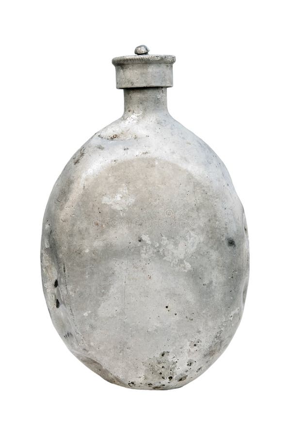 Isolated Old Military Flask Stock Photo - Image of soldier, russia ...