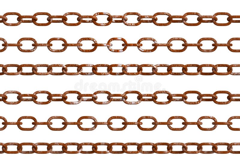 Rusty Chain Png Old Rusty Chain Isolated On The White Background Stock