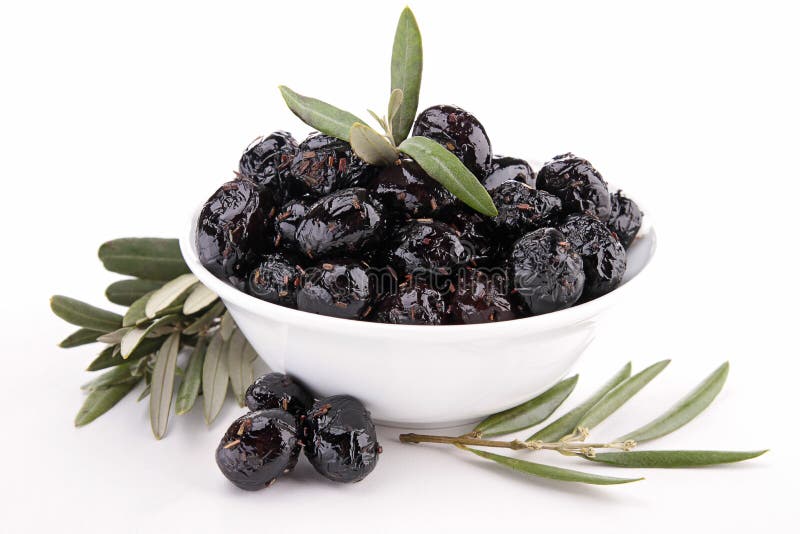 Isolated olive stock photo. Image of white, black, isolated - 31446630