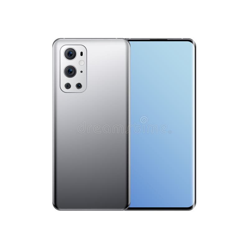 Isolated One Smartphone Mockup. Realistic 3d Design. Front and Back ...