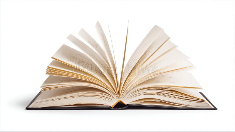 Isolated Open Book with Blank Pages for Creative Projects Stock Image ...