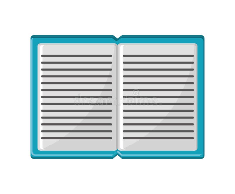 Isolated open book design stock vector. Illustration of business - 80441300