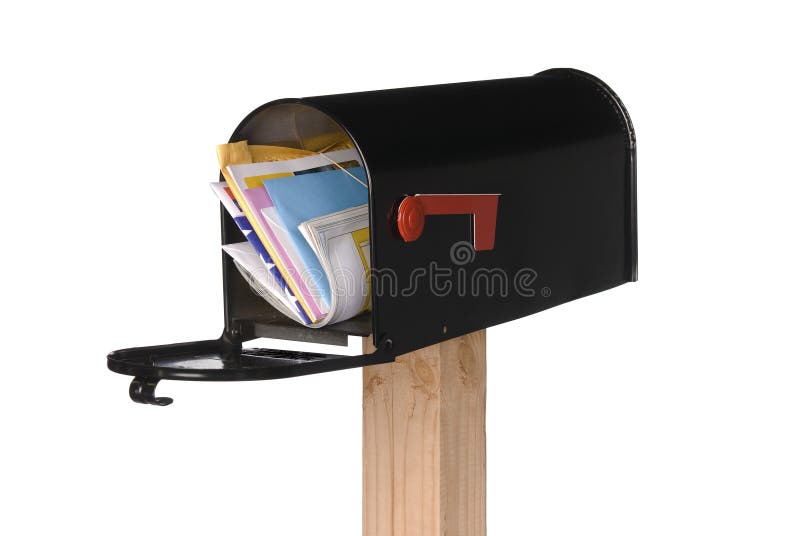 Metal Mailbox stock photo. Image of news, envelope, await - 1475442