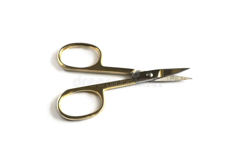 Isolated Open Metal Scissors with Shadow Stock Image - Image of cutter ...