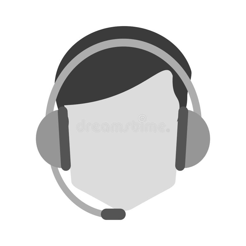 Isolated Operator Man Design Stock Vector - Illustration of talking ...