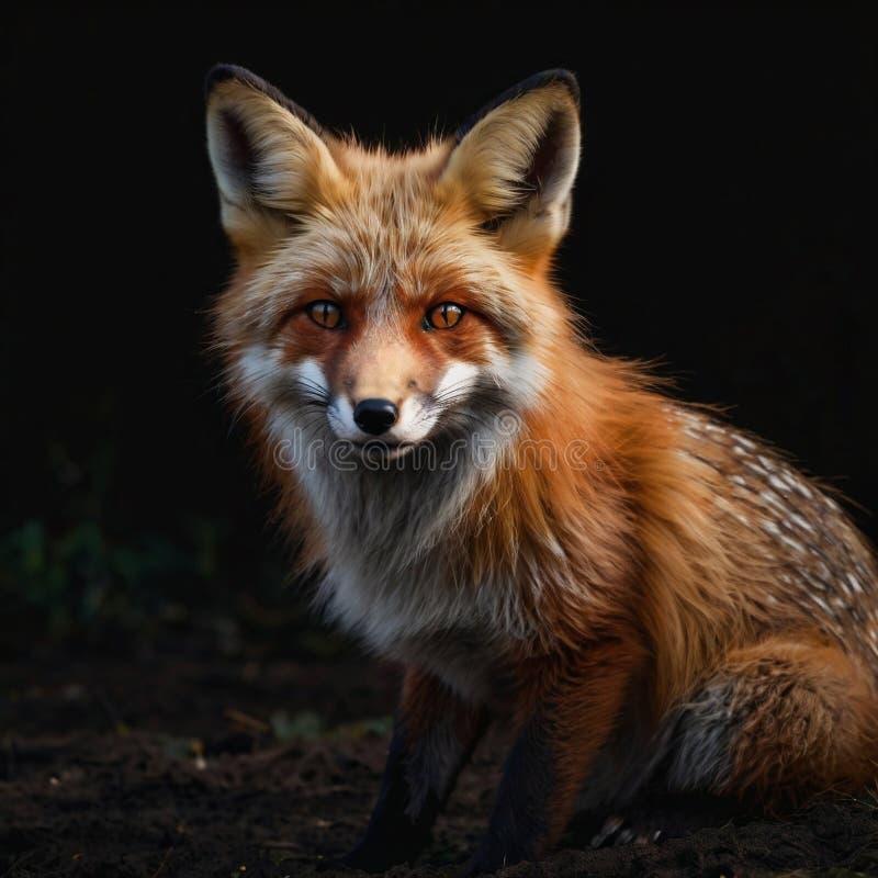 Isolated Orange fox stock illustration. Illustration of trot - 324933811