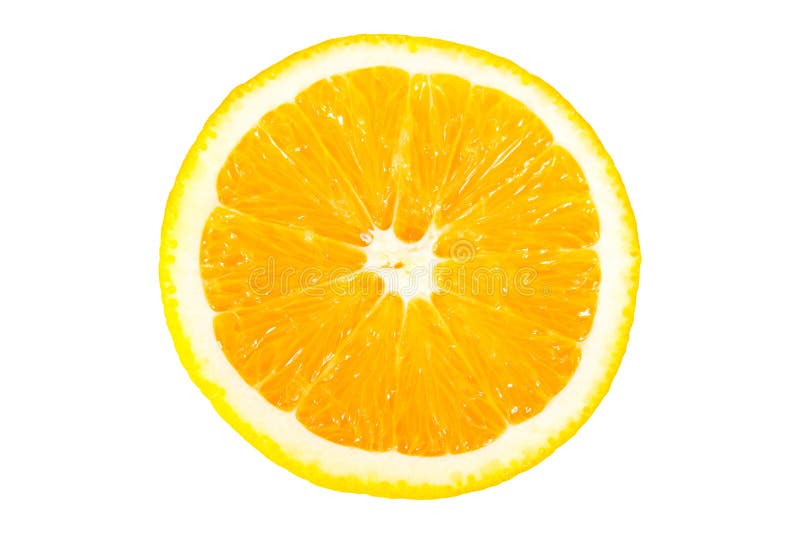 Isolated orange fruit half stock image. Image of citrus - 11979841