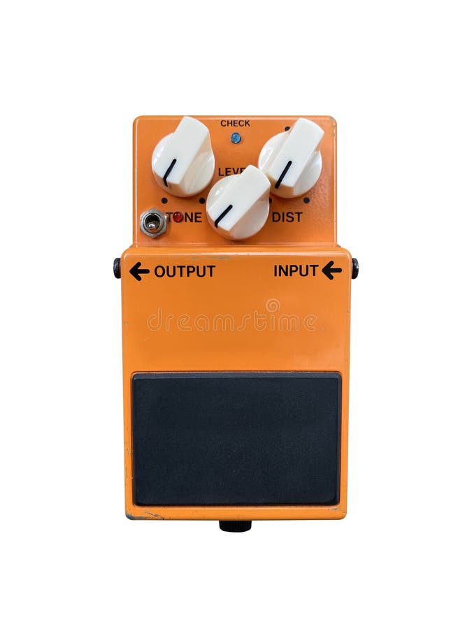 Isolated Orange Modifier Classic Overdrive Stompbox Electric Guitar ...