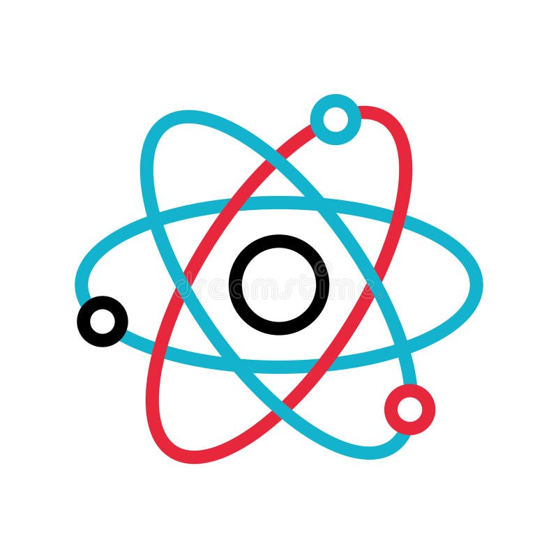 Isolated Outline of an Atom Medical Icon Vector Stock Vector ...