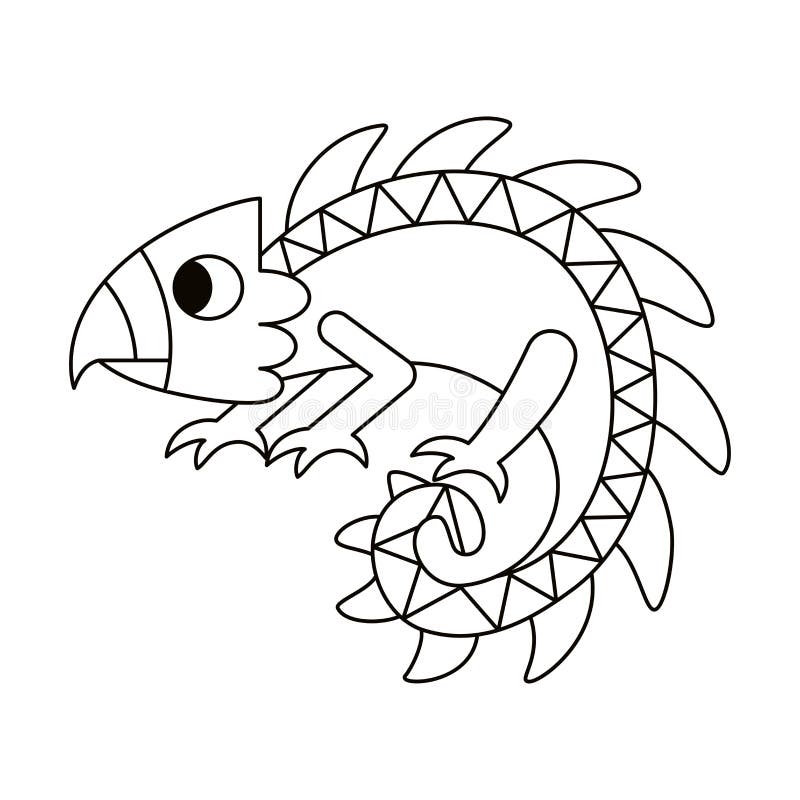 Isolated Outline Chameleon Alebrije Icon Vector Stock Vector ...