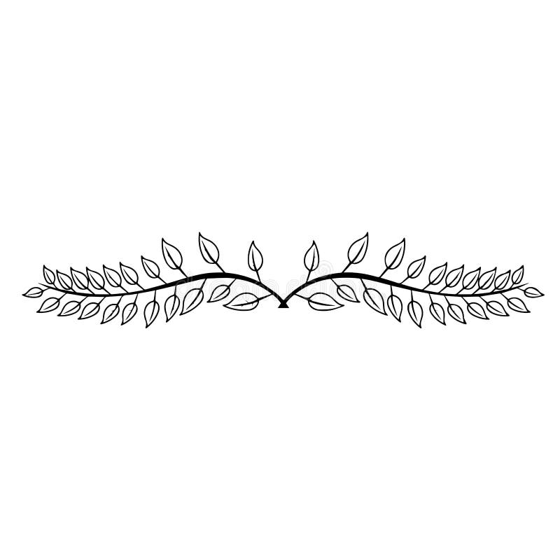 Isolated Outline of a Laurel Wreath Stock Vector - Illustration of ...