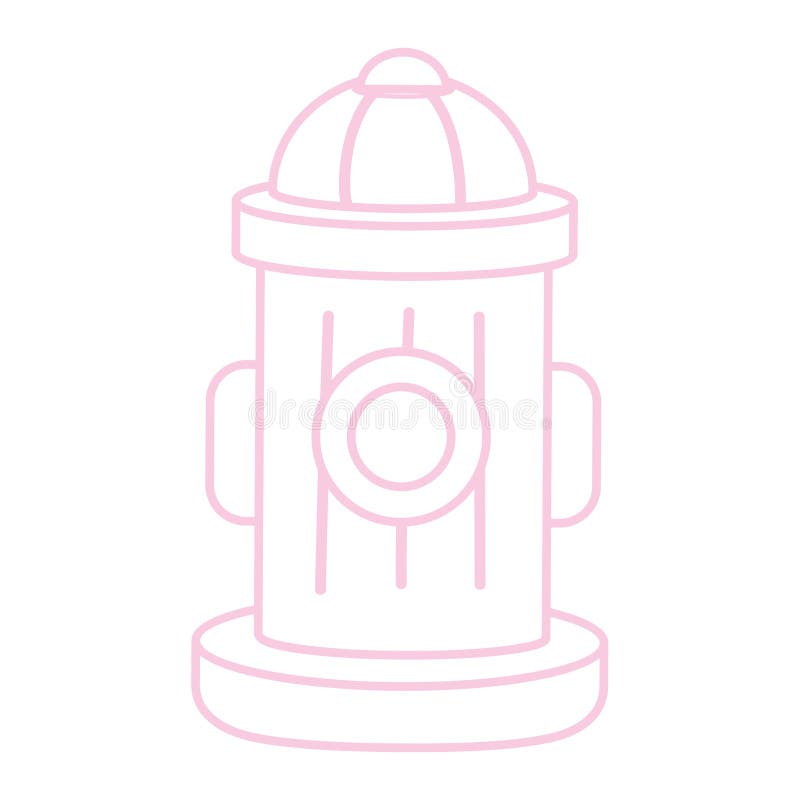 Isolated Outline of a Water Hydrant Icon Vector Stock Vector ...