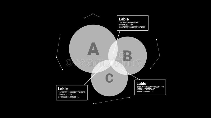 Isolated Overlay Infographic Element - Chart with Circles. Stock Video ...