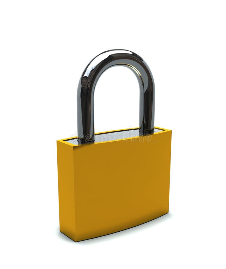 Puzzle Lock Padlock Security Concept Stock Illustration - Illustration ...