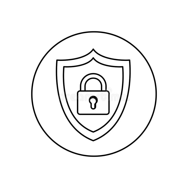 Isolated padlock design stock vector. Illustration of safeguard - 82969323