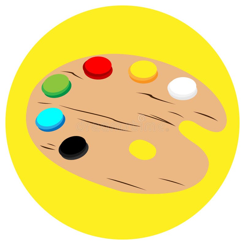 Isolated palette icon stock vector. Illustration of design - 87477125