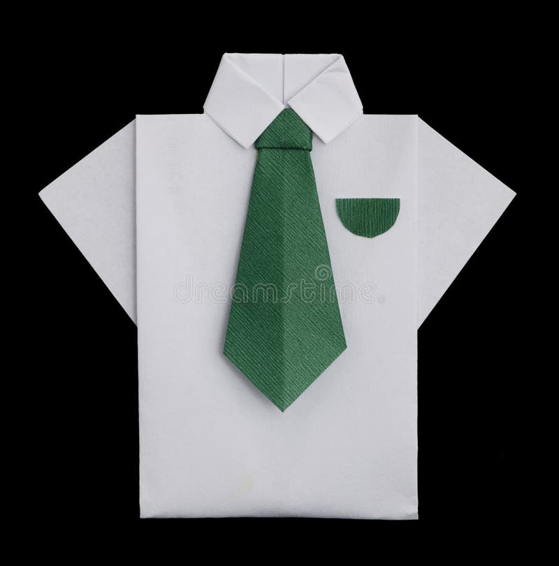 Isolated Paper Made White Shirt. Stock Photo - Image of clothing ...