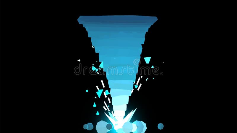 Isolated Particle Effect in Looping Sequence with Multiple Colors Stock ...