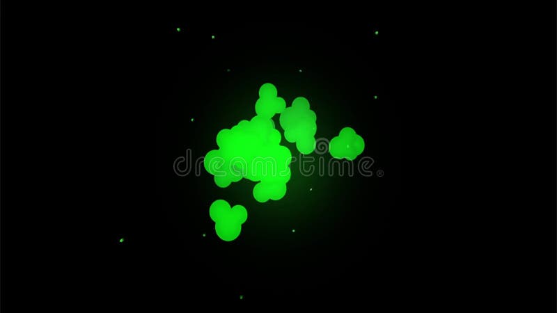 Isolated Particle Effect in Looping Sequence with Multiple Colors Stock ...
