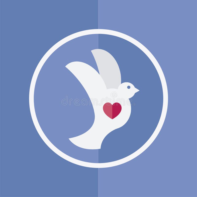 Isolated Peace Dove Pigeon Poster Vector Stock Vector - Illustration of ...