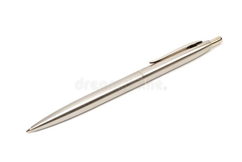 Isolated pen stock image. Image of elegance, white, shiny - 11270595